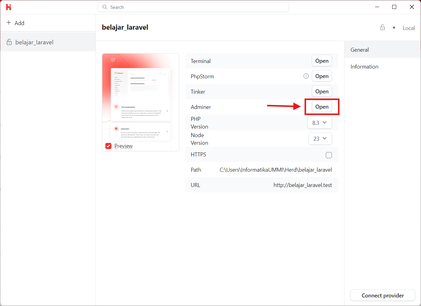 Panduan Install Laravel Herd dan MySQL di Windows